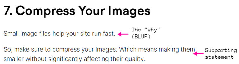 BLUF: What it is and how to use it for better writing - Dana Nicole