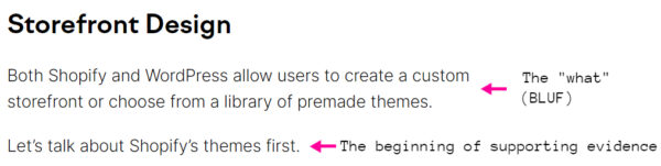 BLUF: What it is and how to use it for better writing - Dana Nicole